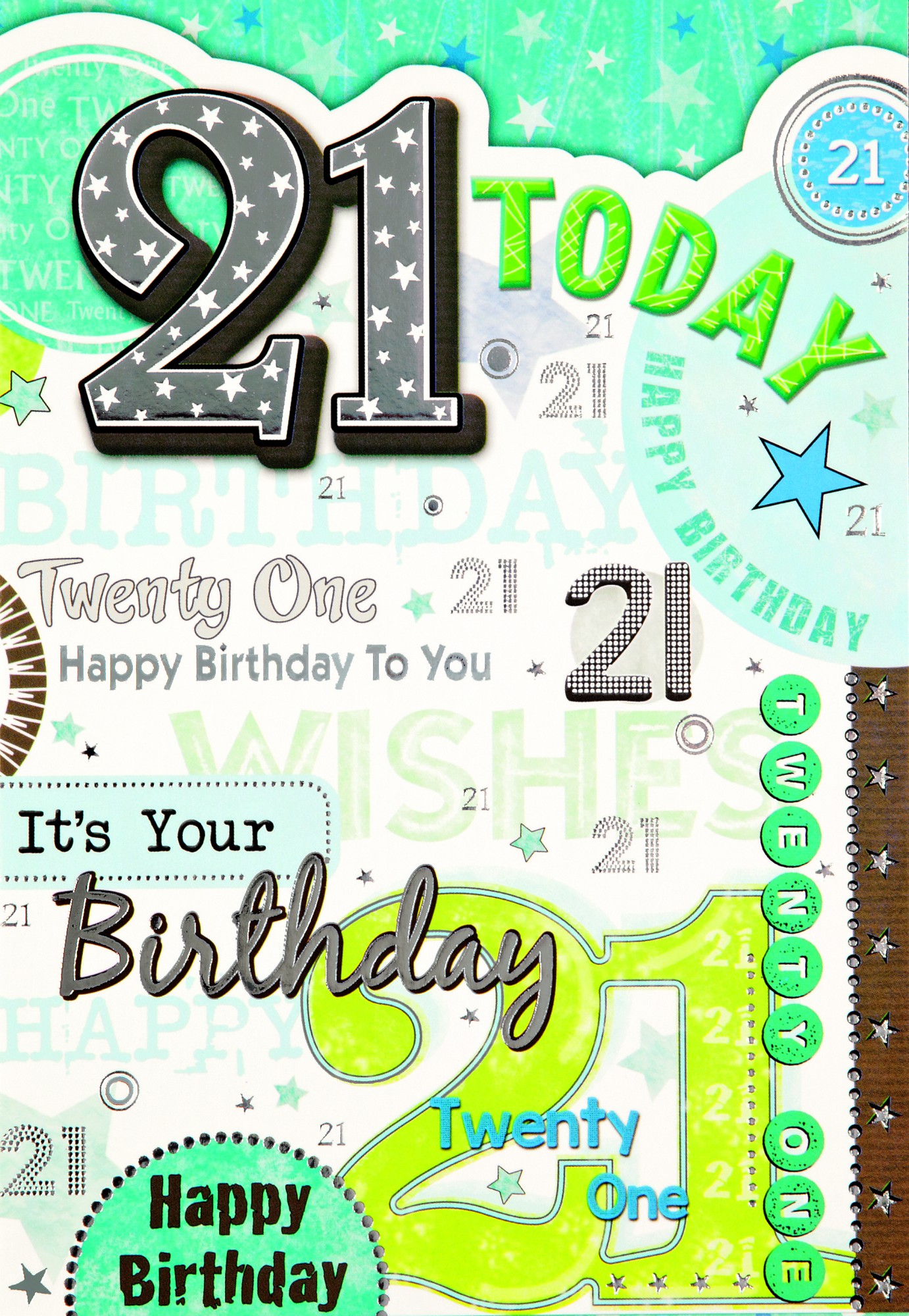 21st Male Greeting Cards - LP Wholesale