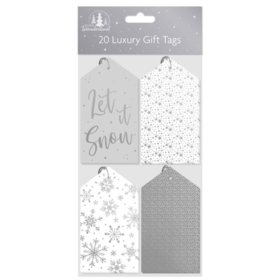 Silver Luxury Gift Tags - LP Wholesale