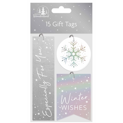 Silver Luxury Shaped Gift Tags - LP Wholesale