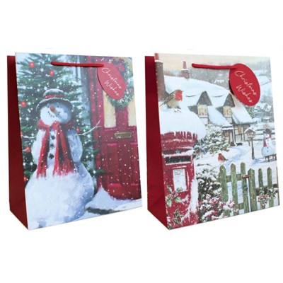 Traditional Scenes Gift Bag - LP Wholesale