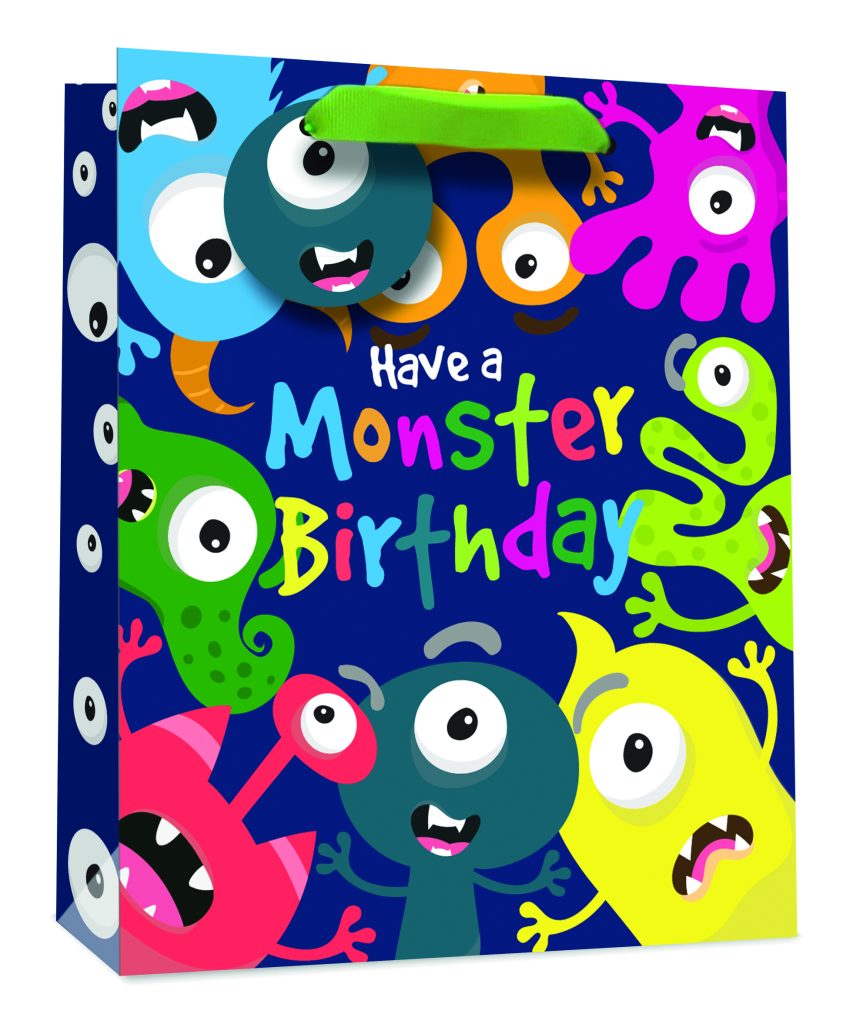Monster Gift Bag Large 26cm x 32cm x 12cm - LP Wholesale